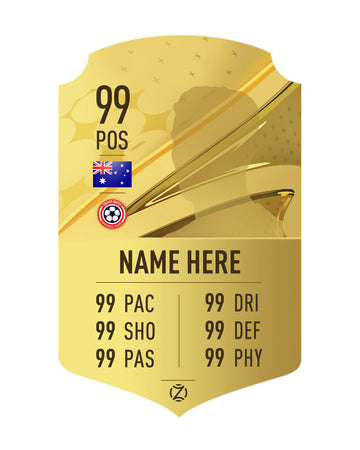 Personalized Football Card | Custom Football Gift | OZ Football Card